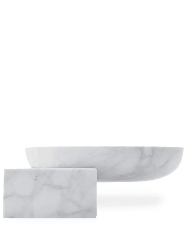 MARSOTTO EDIZIONI Underbowl Small Marble Bowl - White