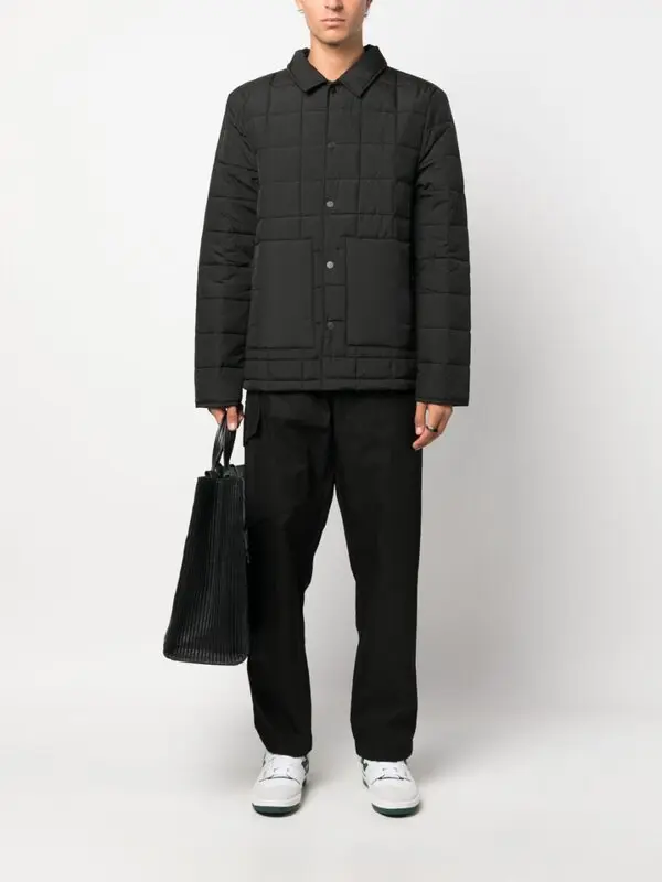 Rains Liner Press-stud Quilted Shirt Jacket