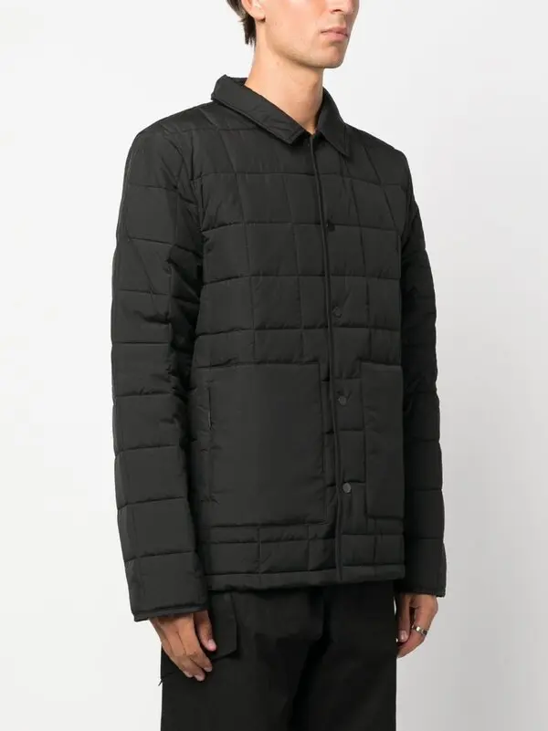 Rains Liner Press-stud Quilted Shirt Jacket