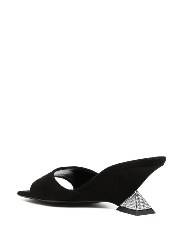 Attico Cheope Wedge Sandals - Black