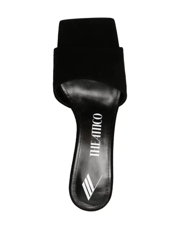 Attico Cheope Wedge Sandals - Black