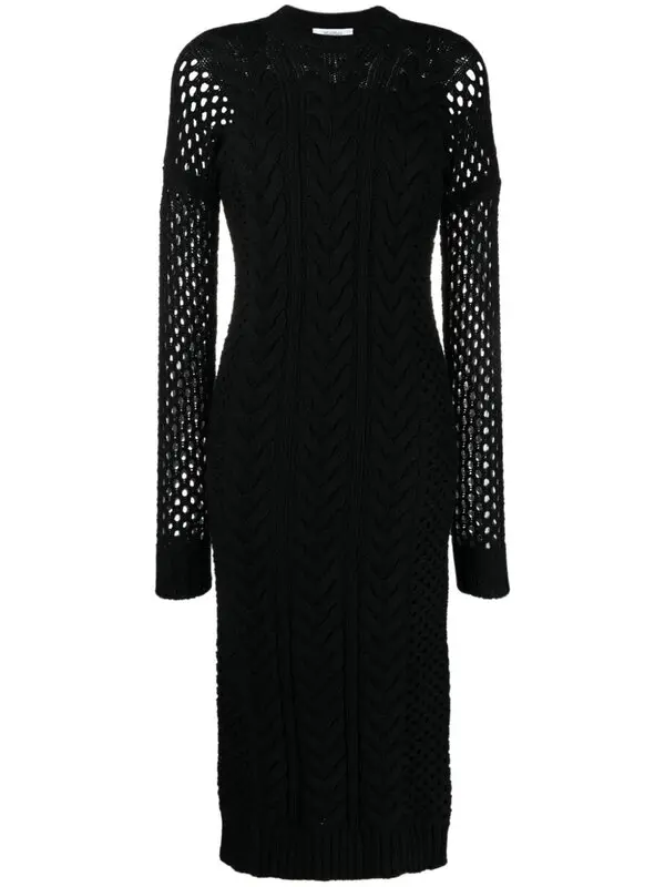max mara mesh dress Max Mara Mesh Panelled Midi Dress