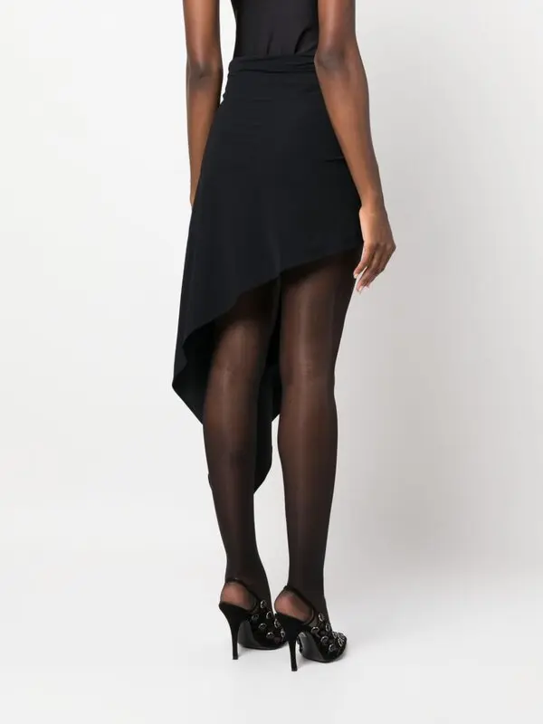 Magda Butrym Rose-sash Miniskirt - Black