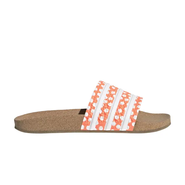 Adidas Adilette Polka Dot Slides - Orange