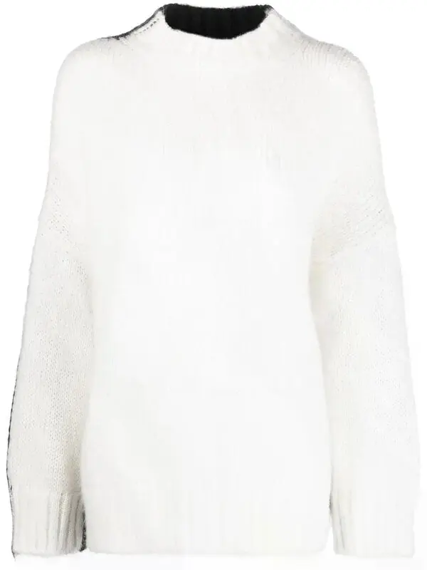 JW Anderson Colour-block Crew-neck Jumper - Neutrals