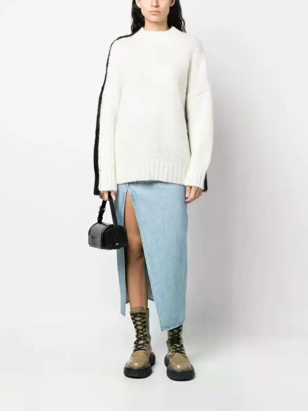 JW Anderson Colour-block Crew-neck Jumper - Neutrals