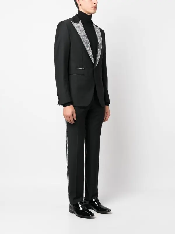 Philipp Plein Crystal-embellished Dinner Suit