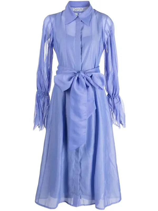 BARUNI Belted Shirt Dress