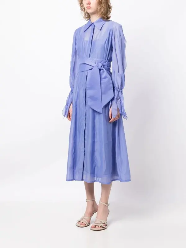 BARUNI Belted Shirt Dress