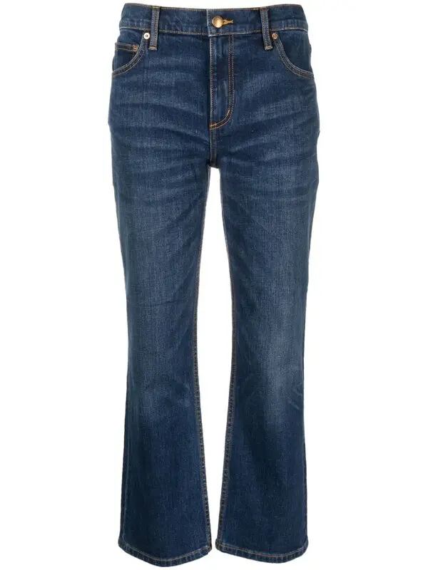 Tory Burch Cropped Flared Jeans