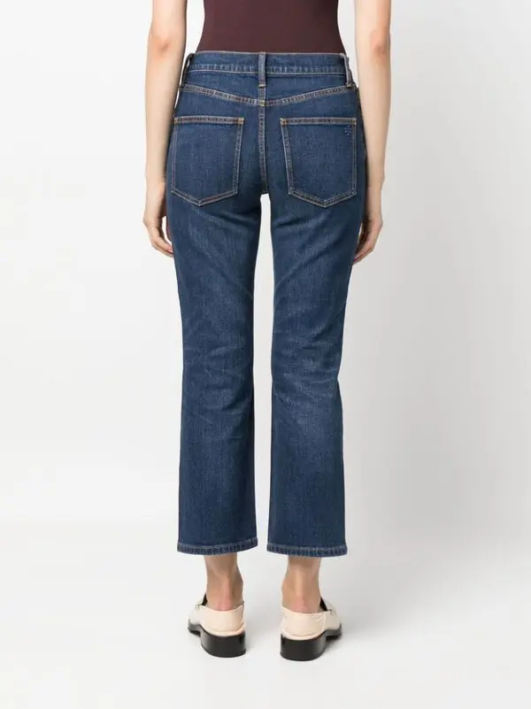 Tory Burch Cropped Flared Jeans