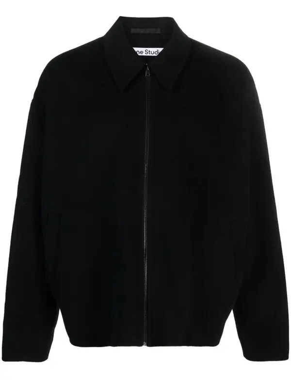 Acne Studios Zip-up Wool Shirt Jacket