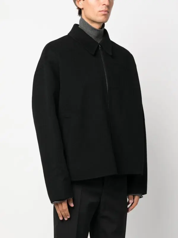Acne Studios Zip-up Wool Shirt Jacket