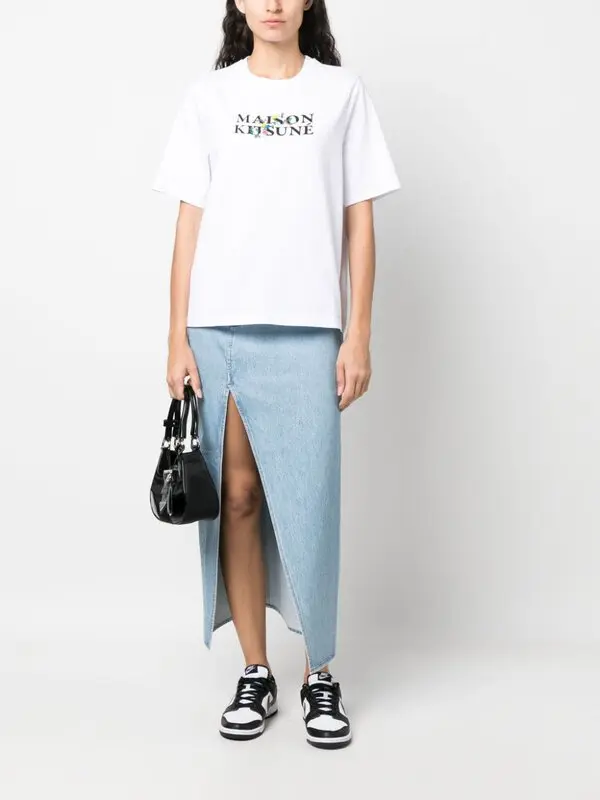 Maison Kitsuné Logo-print T-shirt - White