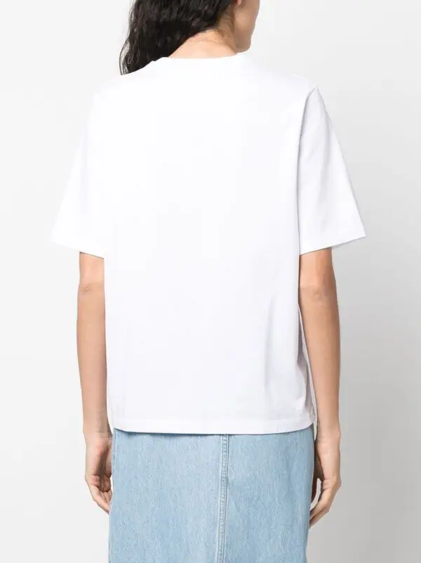 Maison Kitsuné Logo-print T-shirt - White