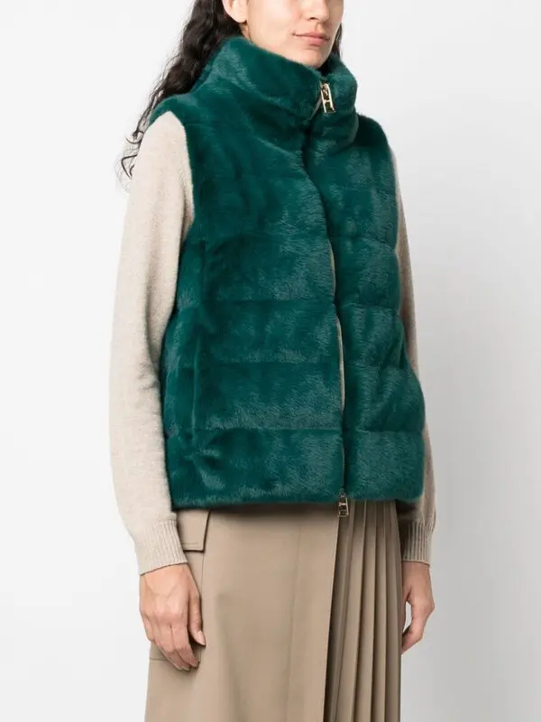 Herno Brushed-effect Padded Gilet