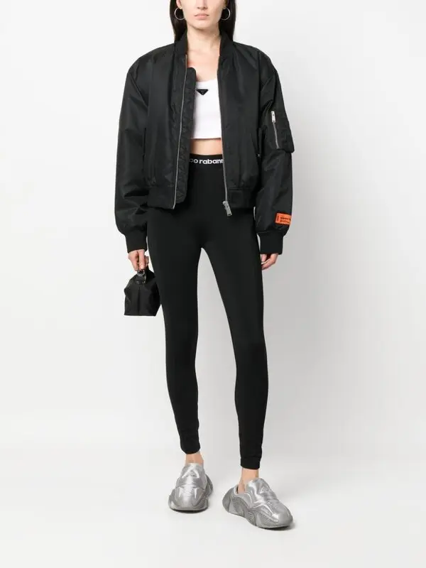 Rabanne Logo-waistband High-waisted Leggings