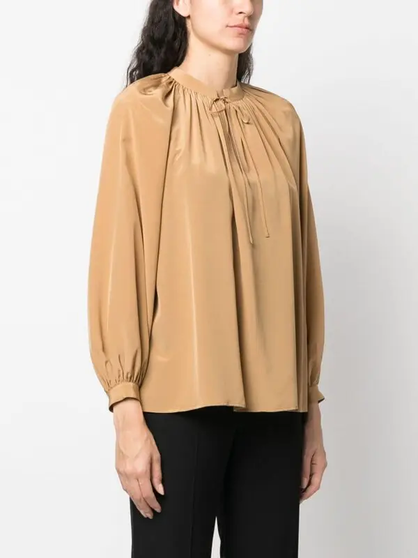 JOSEPH Tie-fastening Silk Blouse
