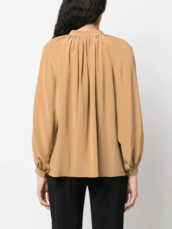 JOSEPH Tie-fastening Silk Blouse