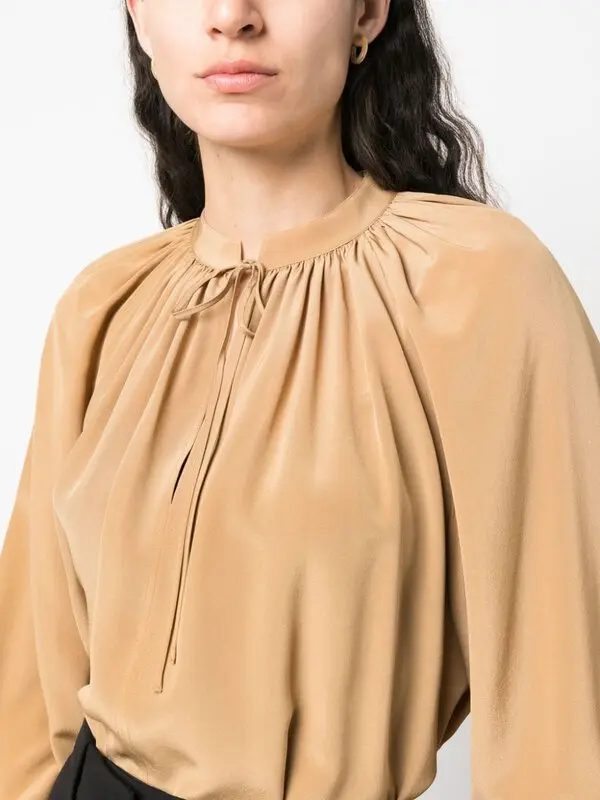 JOSEPH Tie-fastening Silk Blouse