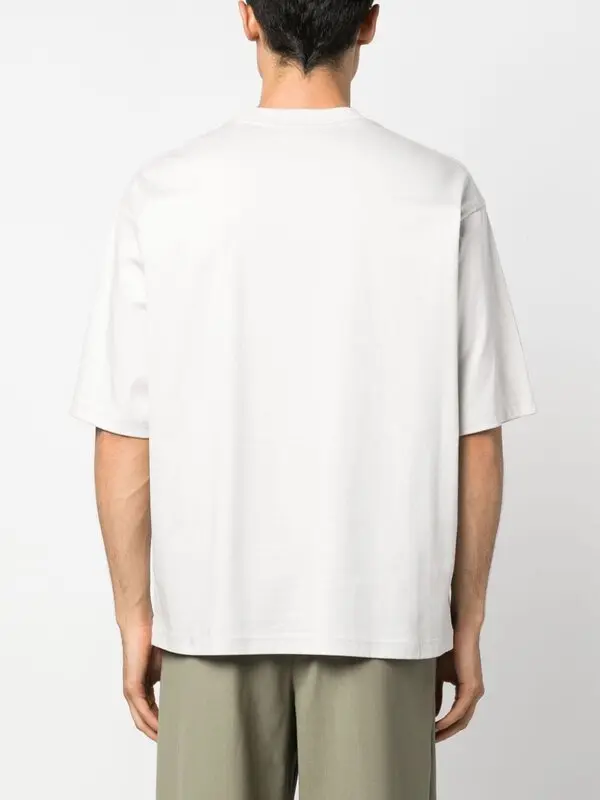 LANVIN Logo-embroidered Cotton T-shirt
