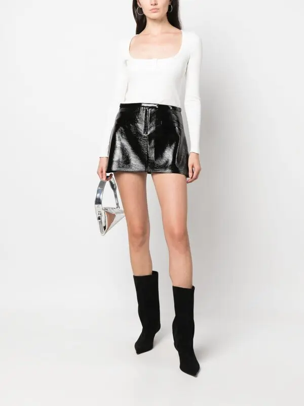 COURREGES Logo-patch Bodysuit - White