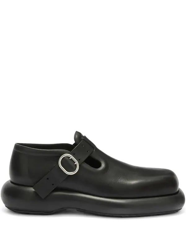 JIL SANDER Leather Loafers - Black