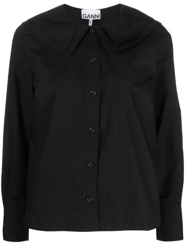 GANNI Layered Bib-collar Shirt