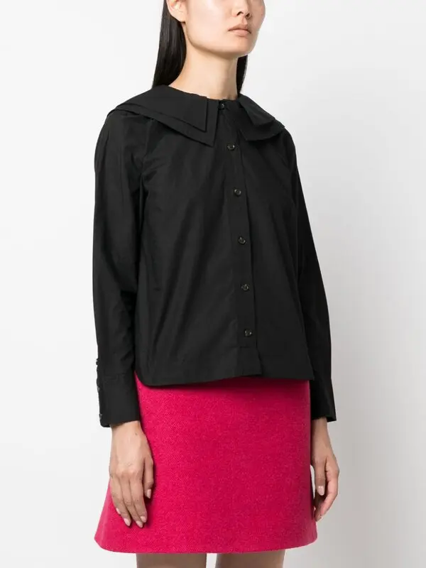 GANNI Layered Bib-collar Shirt