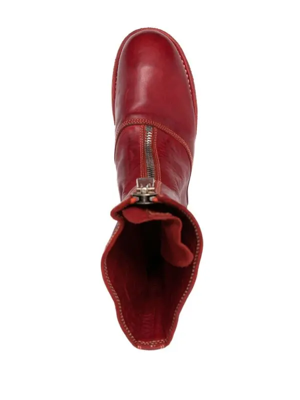 Guidi 310 Zip-up Boots - Red