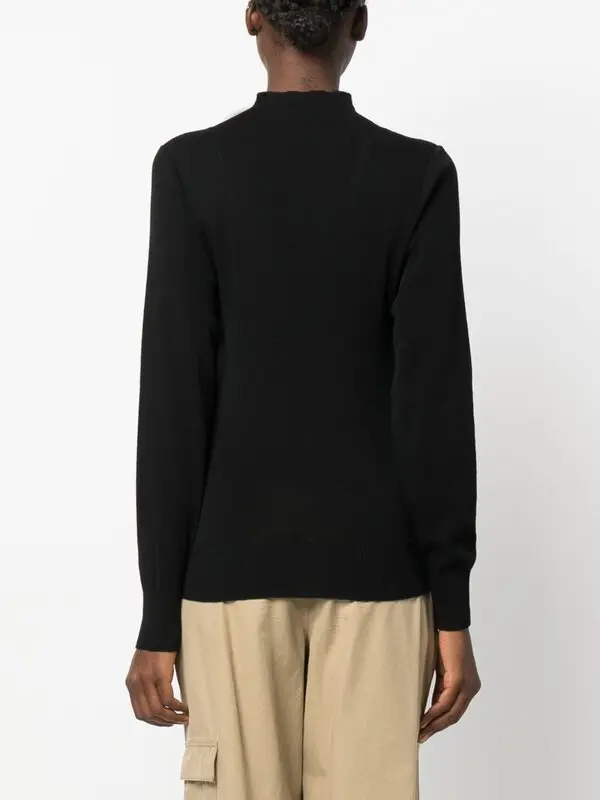 LEMAIRE High-neck Wool Cardigan