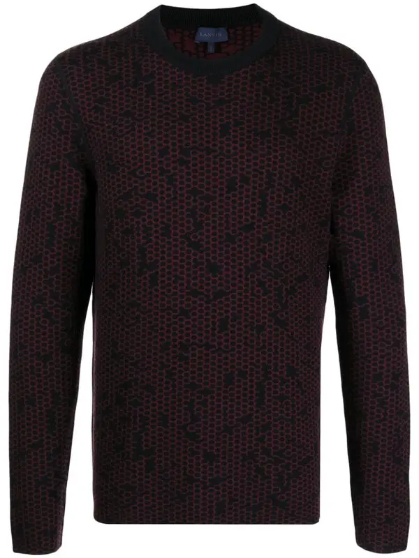 LANVIN Intarsia Knit Wool Jumper