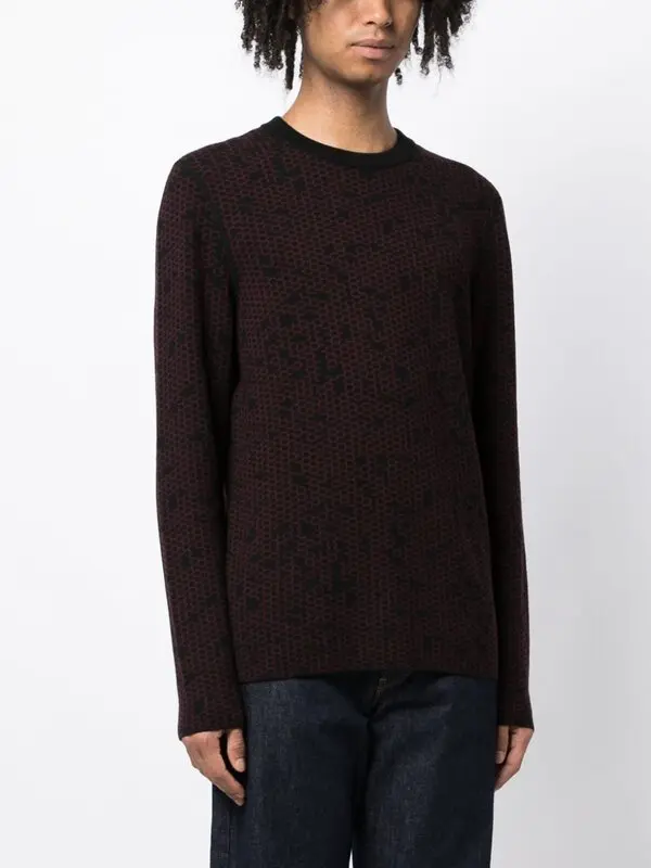 LANVIN Intarsia Knit Wool Jumper