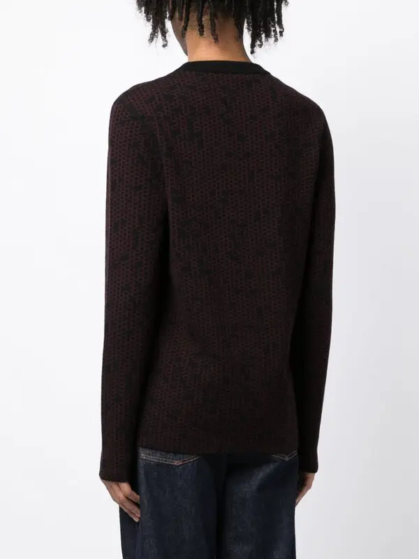 LANVIN Intarsia Knit Wool Jumper