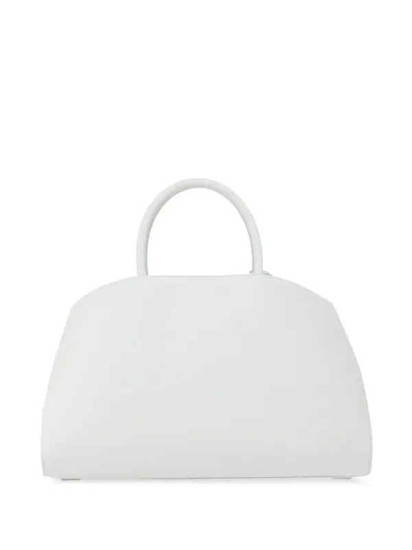 FERRAGAMO Medium Hug Leather Tote - White