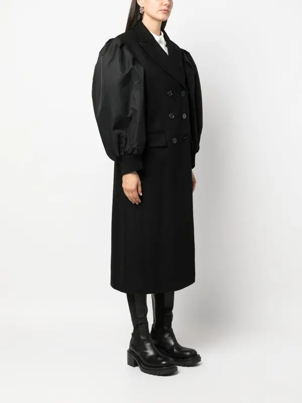 Simone Rocha Double-breasted Wool-blend Coat