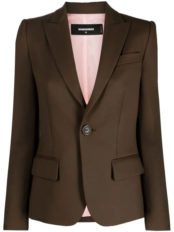 Dsquared2 Single-breasted Blazer - Brown