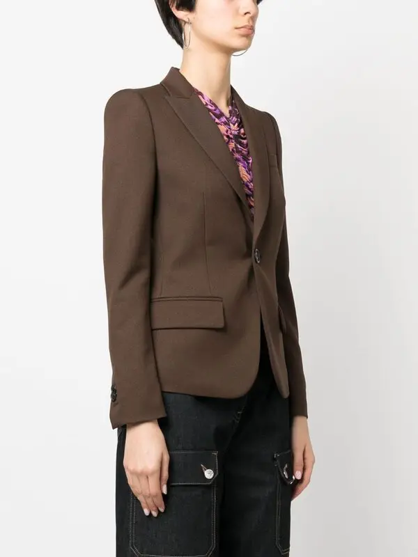 Dsquared2 Single-breasted Blazer - Brown