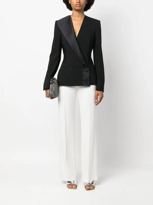GENNY Single-breasted Blazer - Black