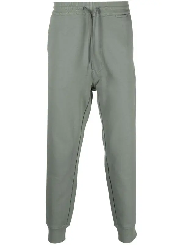 Y3 Logo-patch Organic-cotton Track Pants - Green