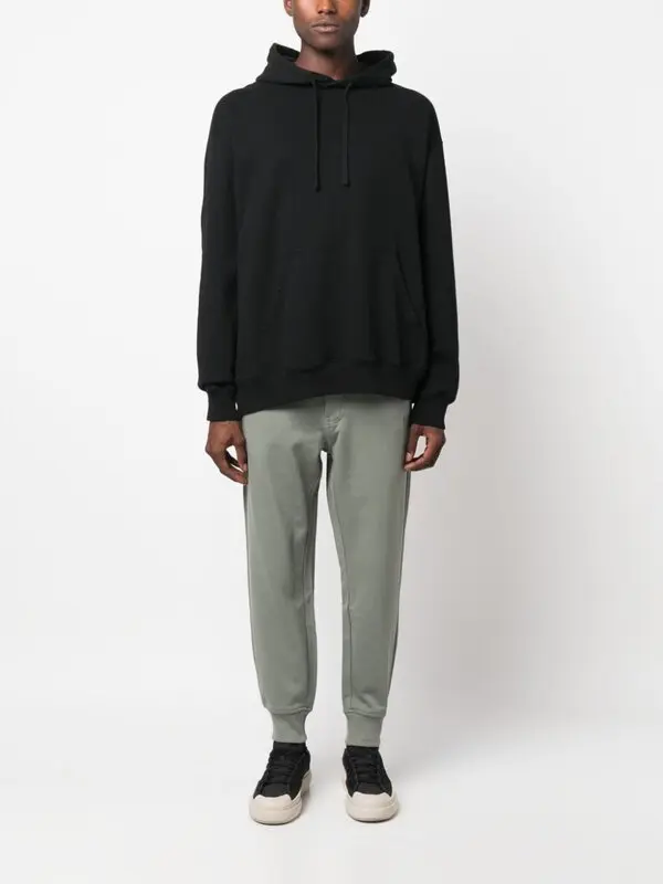 Y3 Logo-patch Organic-cotton Track Pants - Green