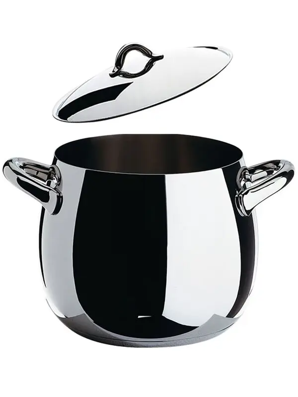 ALESSI Mami Stainless Pot - Silver