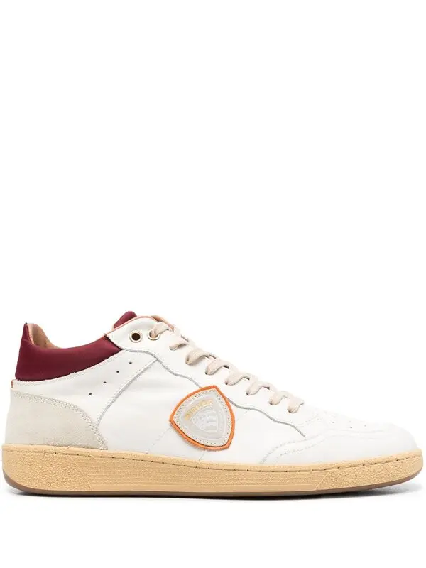 BLAUER. Logo-patch Lace-up Sneakers