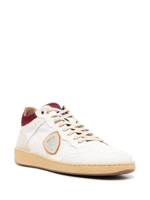BLAUER. Logo-patch Lace-up Sneakers