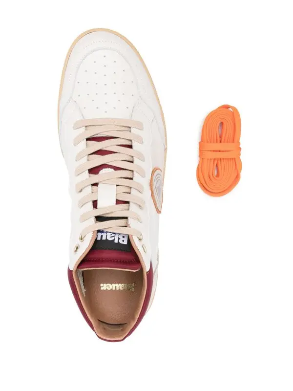 BLAUER. Logo-patch Lace-up Sneakers