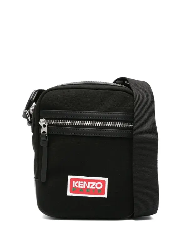 Kenzo Logo-patch Canvas Messenger Bag