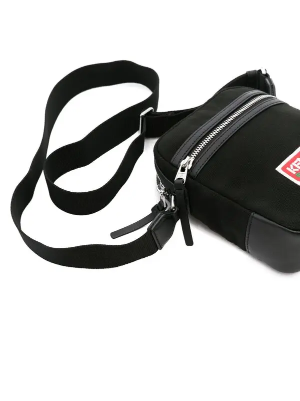 Kenzo Logo-patch Canvas Messenger Bag
