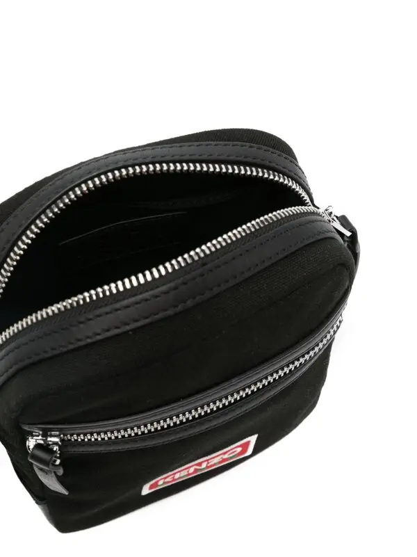 Kenzo Logo-patch Canvas Messenger Bag