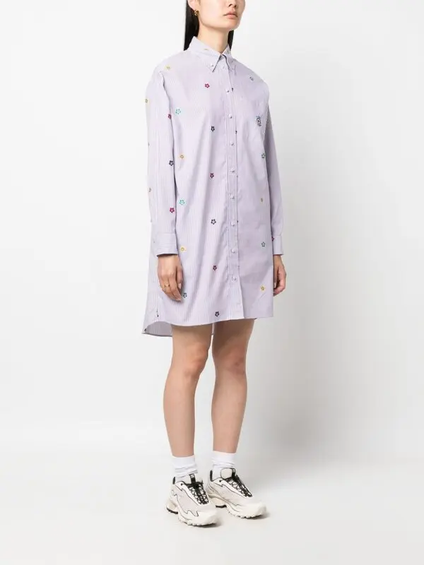 Kenzo Design-embroidered Poplin Shirtdress