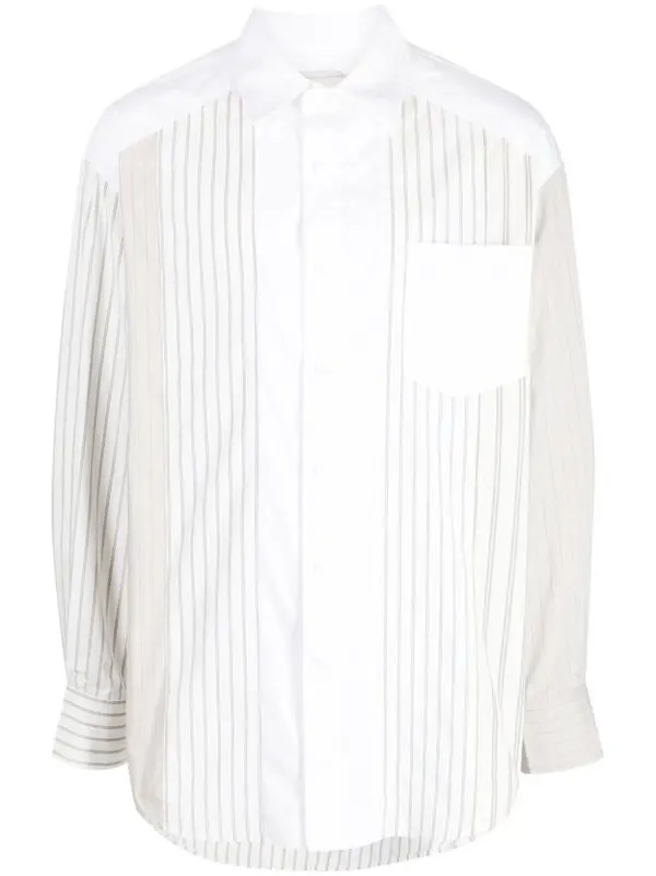 FENG CHEN WANG Striped Long-sleeve Shirt